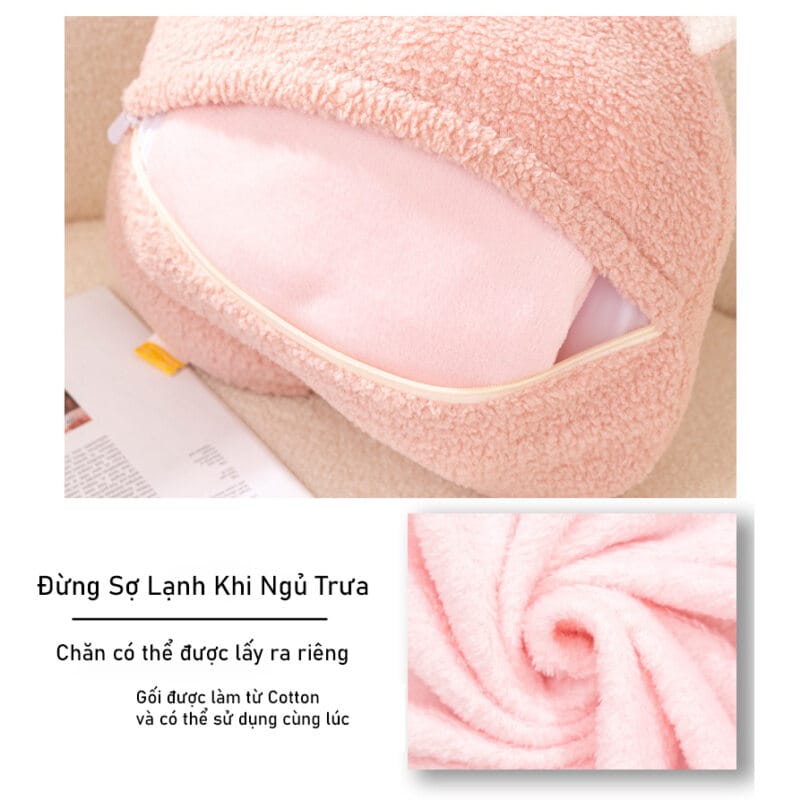 Gối, Chăn, Gối đa Năng, Bộ Chăn Gối Văn Phòng Cao Cấp | ANKAN